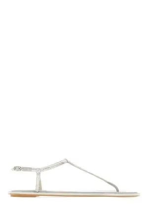 Rene Caovilla Embellished T-bar Sandals - Multicolor