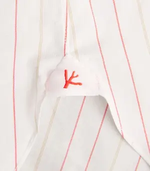 Isaia Cotton Stripe Mix Shirt