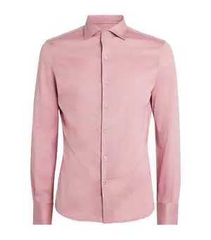 Isaia Cotton Jersey Shirt