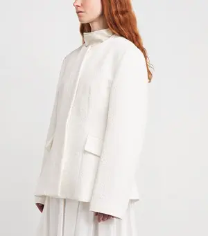 TOTEME Cotton Jacquard Longline Blazer