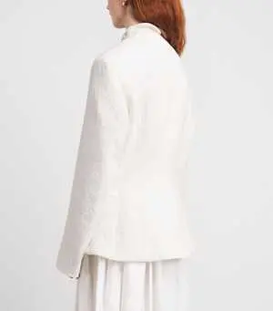 TOTEME Cotton Jacquard Longline Blazer