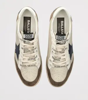 GOLDEN GOOSE Ballstar Leather Sneakers - White