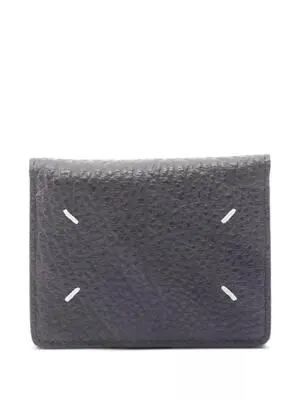 MAISON MARGIELA 2020s Four Stitches Key Ring Card Case - Black