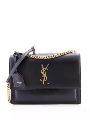Saint Laurent Sunset Medium Crossbody Bag - Black