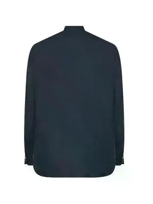 Eleventy Mandarin-collar Long-sleeve Shirt