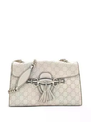 Gucci Emily Chain Flap Shoulder Bag - Neutrals