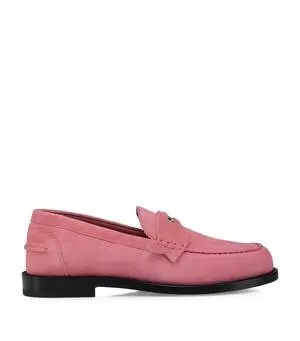 CHRISTIAN LOUBOUTIN The Plato Suede Loafer - Pink