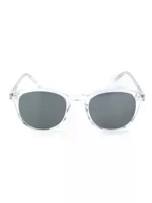 LESCA Transparent Frame Sunglasses