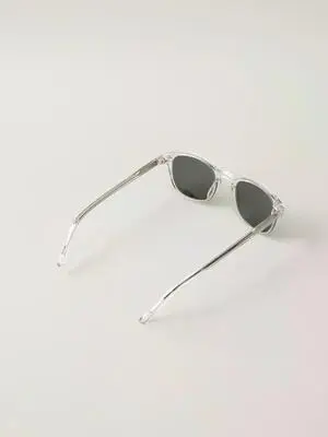 LESCA Transparent Frame Sunglasses