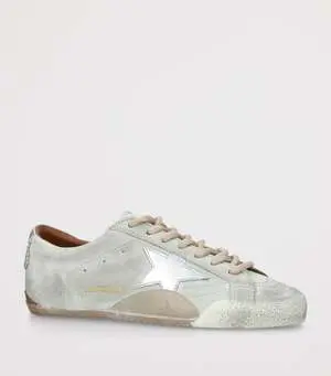 GOLDEN GOOSE Suede Leather True Star Sneakers - Beige