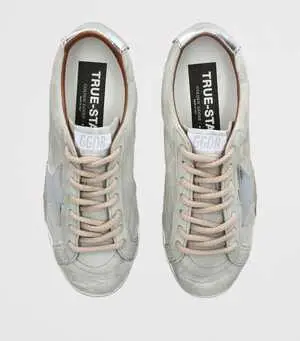GOLDEN GOOSE Suede Leather True Star Sneakers - Beige