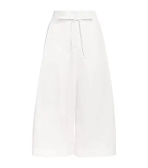 Jacquemus Cotton Wide-leg Cropped Trousers