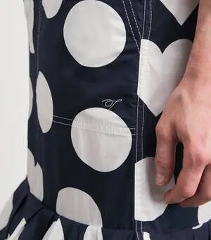 Jacquemus Cotton Polka Dot Midi Skirt