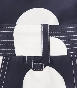Jacquemus Cotton Polka Dot Midi Skirt