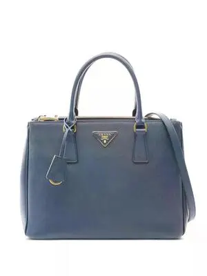 Prada Galleria Saffiano Leather Tote Bag - Blue