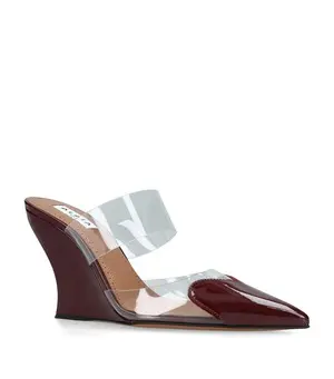 Alaïa Le Coeur Wedge Mules