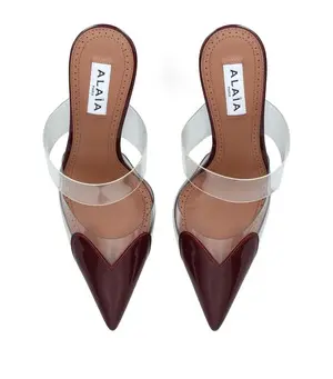 Alaïa Le Coeur Wedge Mules