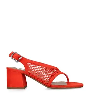 Alaia Trimmed Sandals For Women