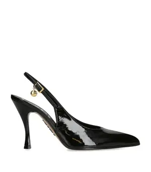 Loewe Leather Slingback Pumps - Black