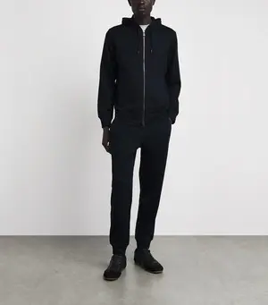 Isaia Logo Zip-up Hoodie