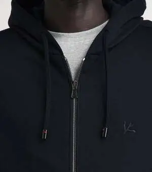 Isaia Logo Zip-up Hoodie