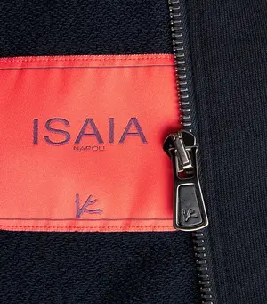 Isaia Logo Zip-up Hoodie