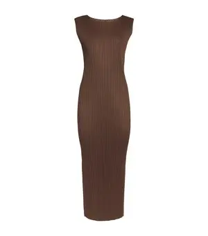Issey Miyake Maxi Dress - Brown