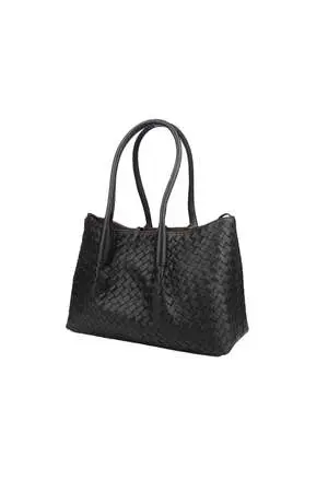 Bottega Veneta Woven Top Handle Shopper Bag - Multicolor