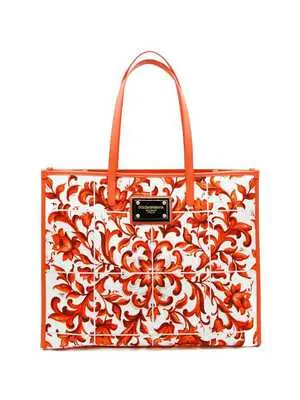 Dolce & Gabbana Majolica Print Tote Bag - Multicolor