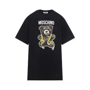 Moschino Oversized Teddy Bear Graphic T-shirt - Black