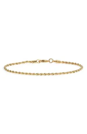 CHILD OF WILD Italiana Rope Chain Bracelet - Gold