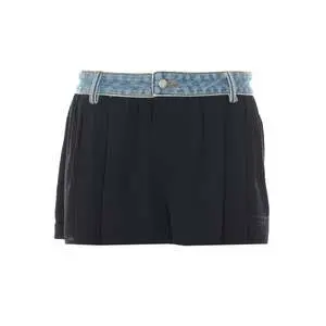 Alexander Wang Waistband Mid-rise Shorts - Black