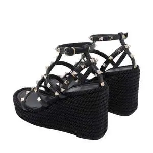 VALENTINO Valentino Garavani Rockstud Wedge Sandals