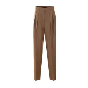 Saint Laurent Wool And Mohair Wide Pants
