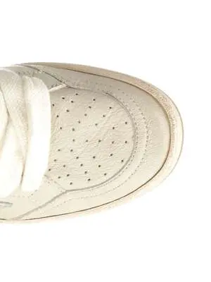 GOLDEN GOOSE Ballstar Leather Effect Sneakers With Star Detail - Multicolor
