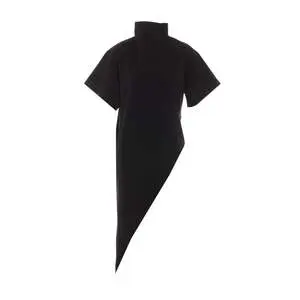 Alaïa Cotton Turtleneck Triangle T-shirt - Black