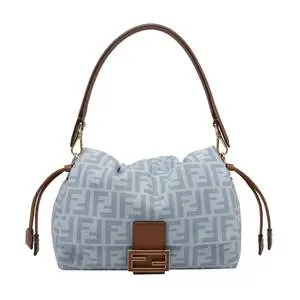 Fendi Medium Mamma Baguette Crossbody Bag - Blue