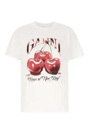 GANNI GANNI Graphic Print T-Shirt Multicolor