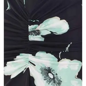Alaïa Draped Printed Dress