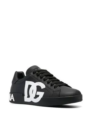 Dolce & Gabbana Portofino Low Top Sneakers - Black