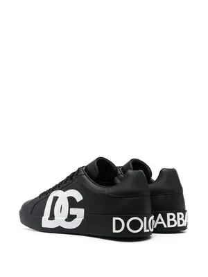 Dolce & Gabbana Portofino Low Top Sneakers - Black