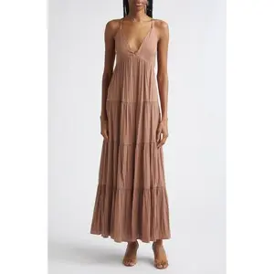 L'Agence Lua Tiered Maxi Sundress