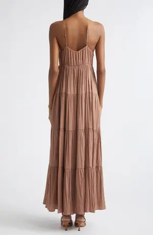 L'Agence Lua Tiered Maxi Sundress