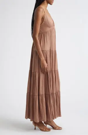 L'Agence Lua Tiered Maxi Sundress