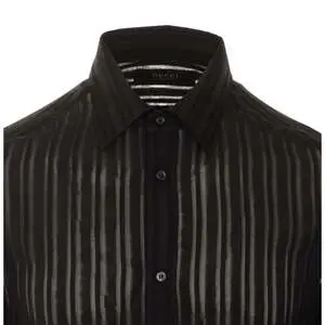 Gucci Striped Silk Gauze Shirt