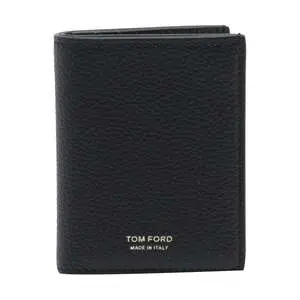 TOM FORD T Line Folding Cards Holder - Black