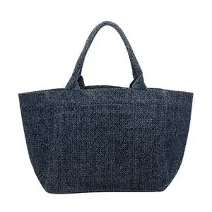 GANNI Medium Trapeze Denim Shopping Bag