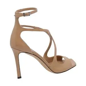 JIMMY CHOO Azia Patent Leather Stiletto Sandals