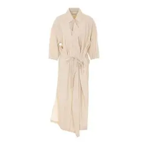 LEMAIRE Asymmetrical Shirt Dress - White