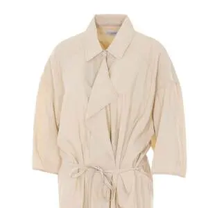 LEMAIRE Asymmetrical Belted Shirt Dress